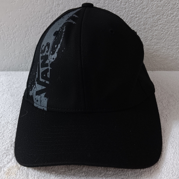 Vans | Accessories | Vans Black Cap With Gray Logo | Poshmark
